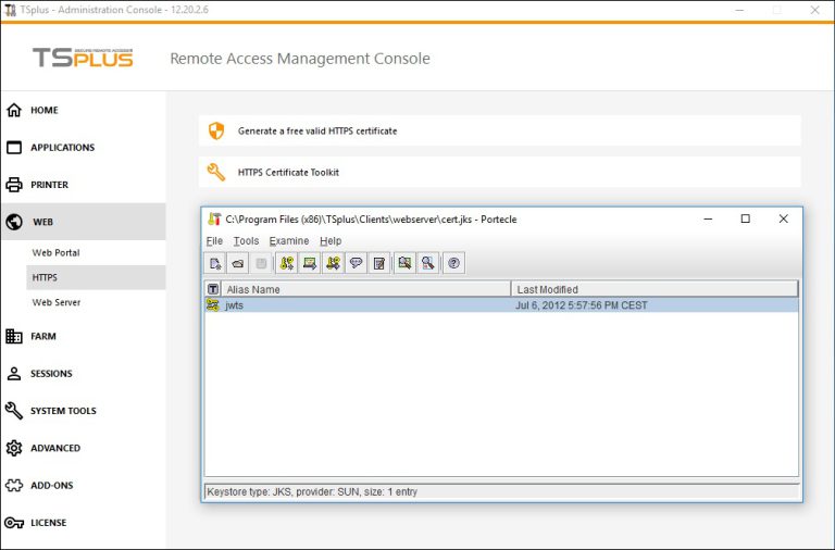 TSplus ssl certificate №1 Secure Remote Desktops & Apps